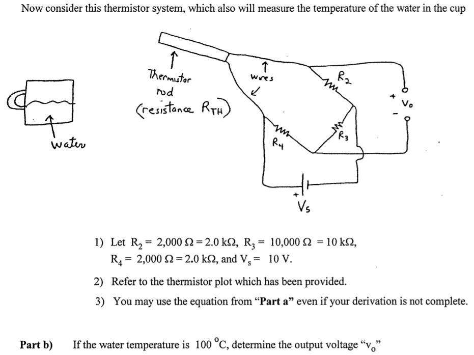 Solved Now consider this thermistor system, which also will | Chegg.com