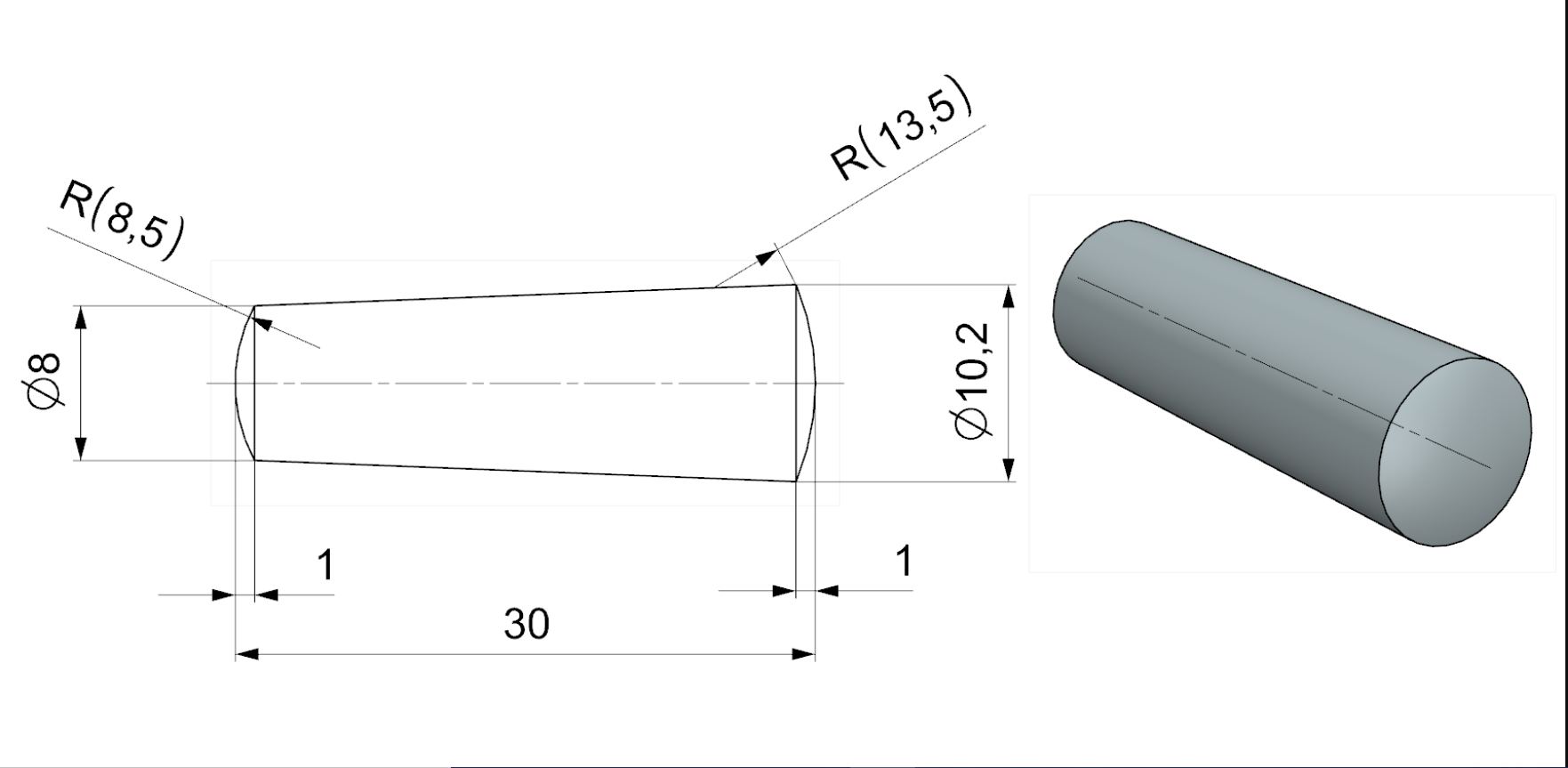 Please sketch this drawing and calculate its volume | Chegg.com