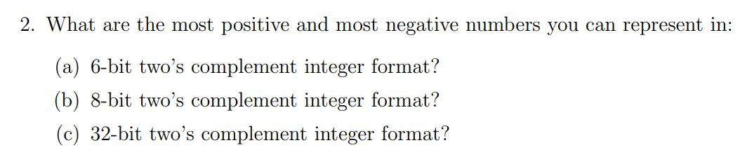 Solved 2. What are the most positive and most negative | Chegg.com