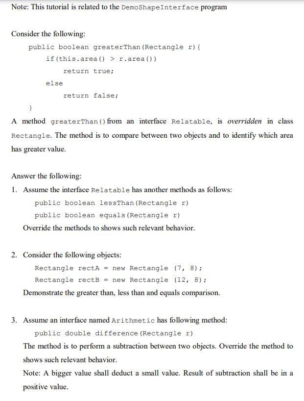 Solved Note: This tutorial is related to the | Chegg.com
