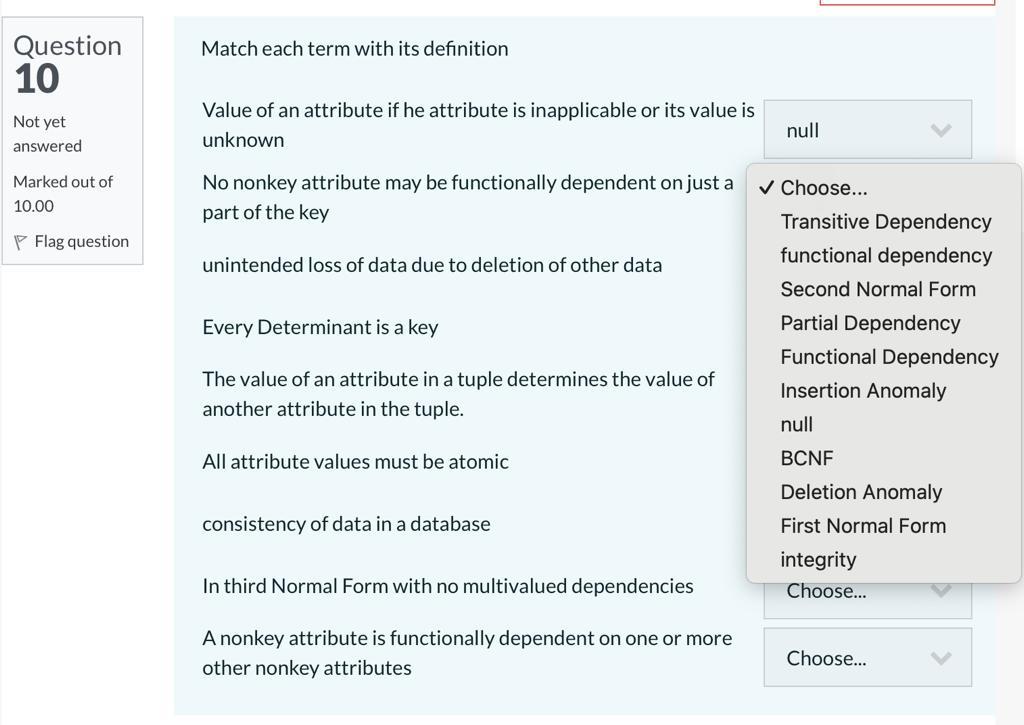 Solved Match each term with its definition Value of an | Chegg.com