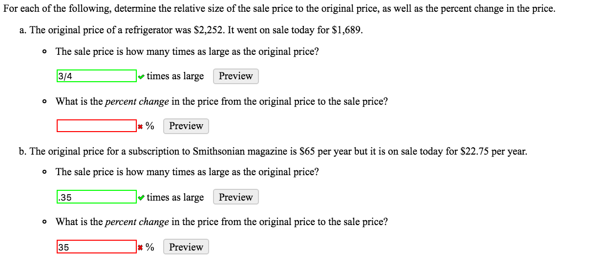 Solved For each of the following, determine the relative | Chegg.com