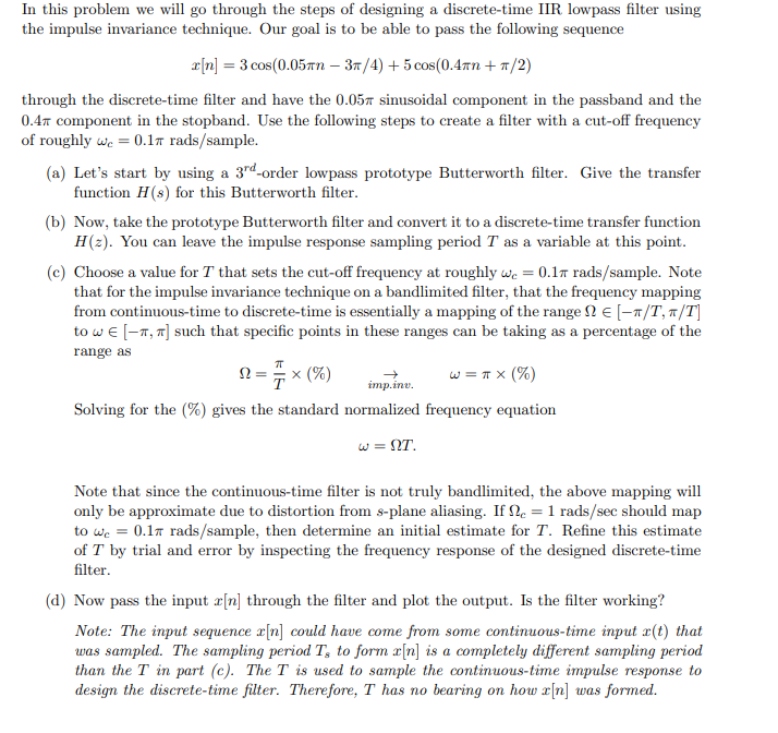 In this problem we will go through the steps of | Chegg.com
