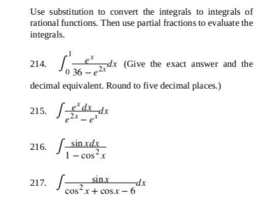 Solved Use substitution to convert the integrals to | Chegg.com