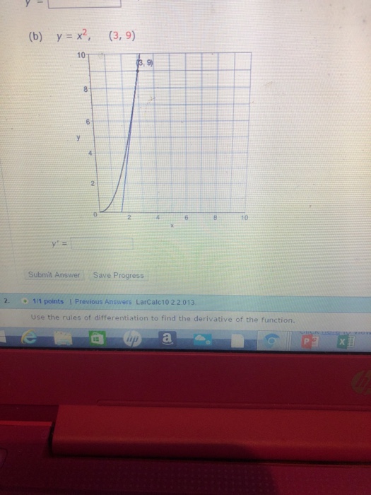 Solved Use the graph to estimate the slope of the tangent | Chegg.com