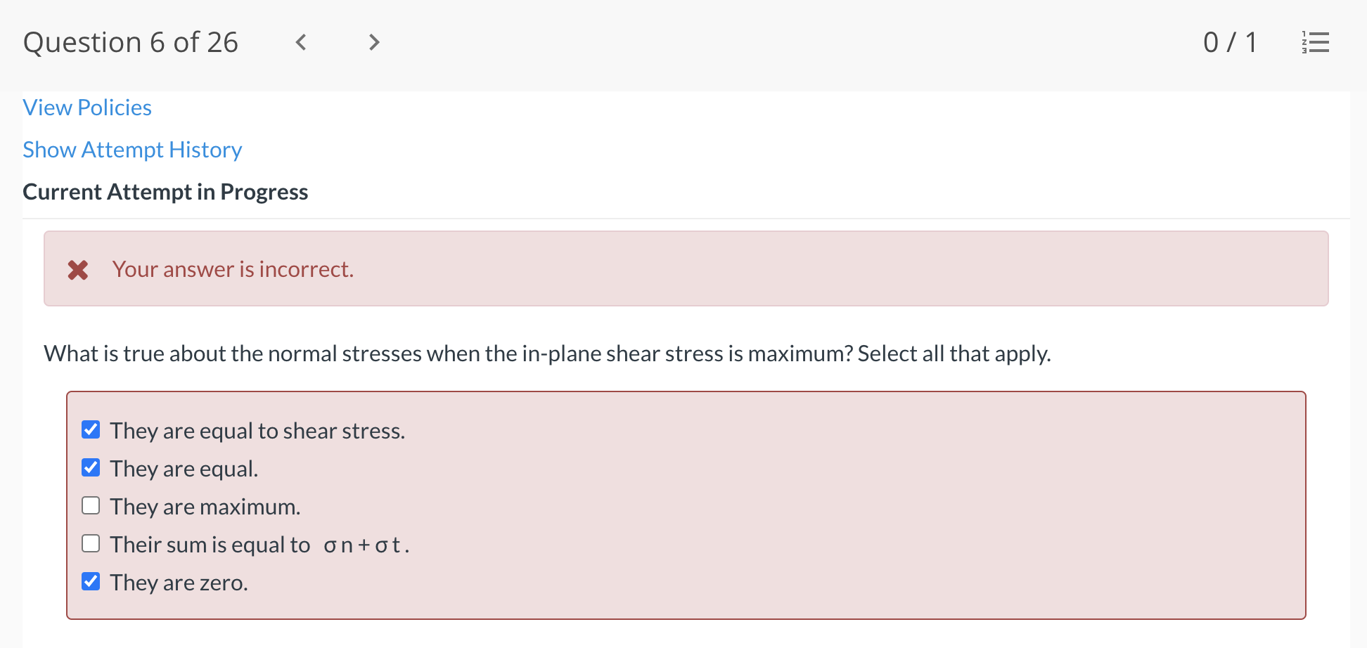 Solved Question 4 of 26