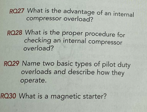 Solved RO27 What is the advantage of an internal compressor | Chegg.com