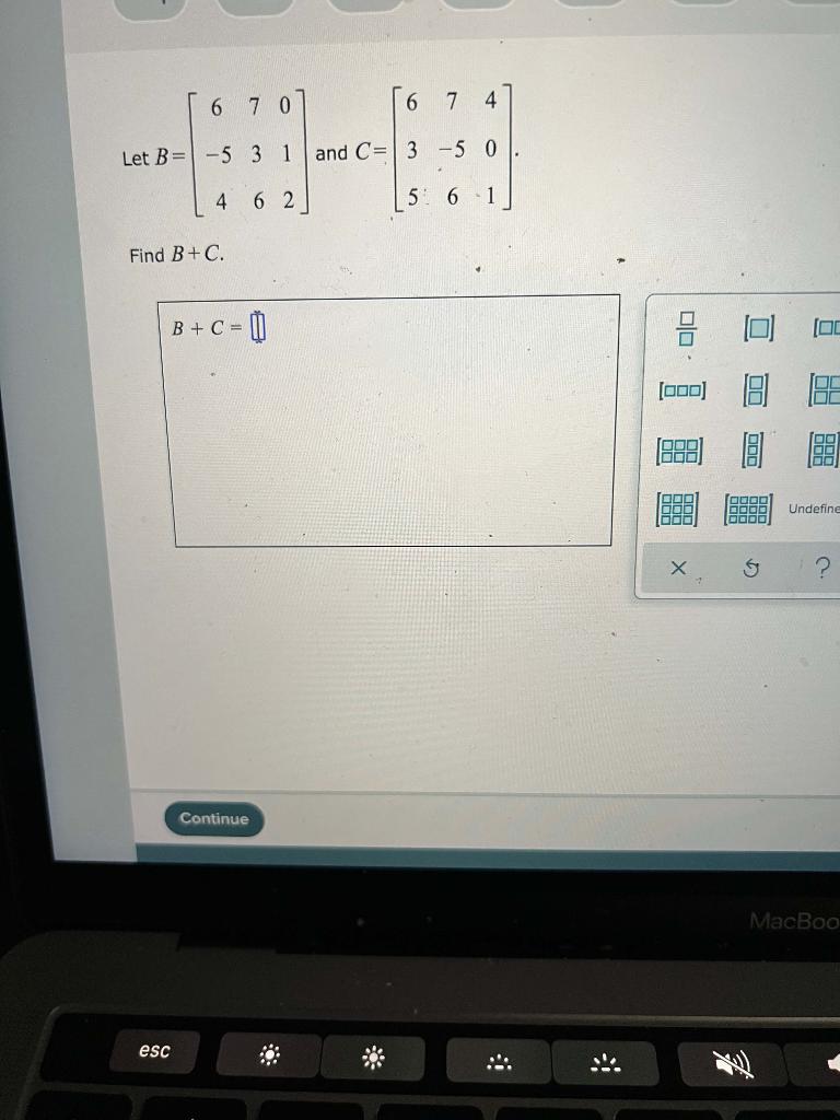 Solved 6 7 0 6 7 4 Let B= -5 3 1 and C= 3 -5 0 4 62 5 6 1 | Chegg.com