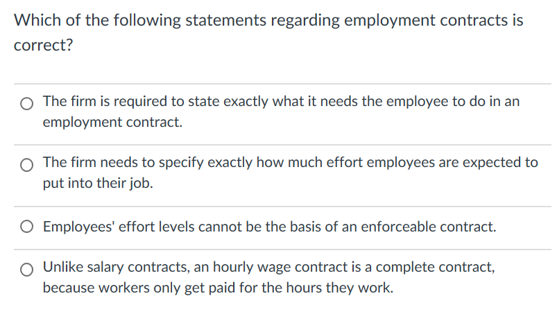 Solved Which of the following statements regarding | Chegg.com