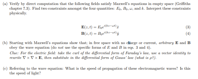 Solved (a) Verify by direct computation that the following | Chegg.com