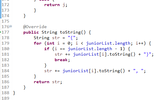 Solved JAVA HELP! I HAVE CLASS JUNIOR AND JUNIOR LIST DONE. | Chegg.com
