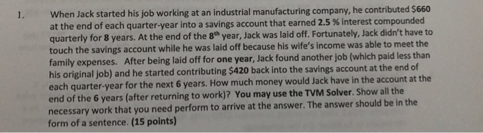 Solved When Jack Started His Job Working At An Industrial