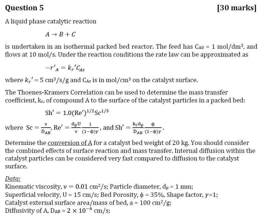 Solved Chemical Engineering Problem! (Chemical | Chegg.com