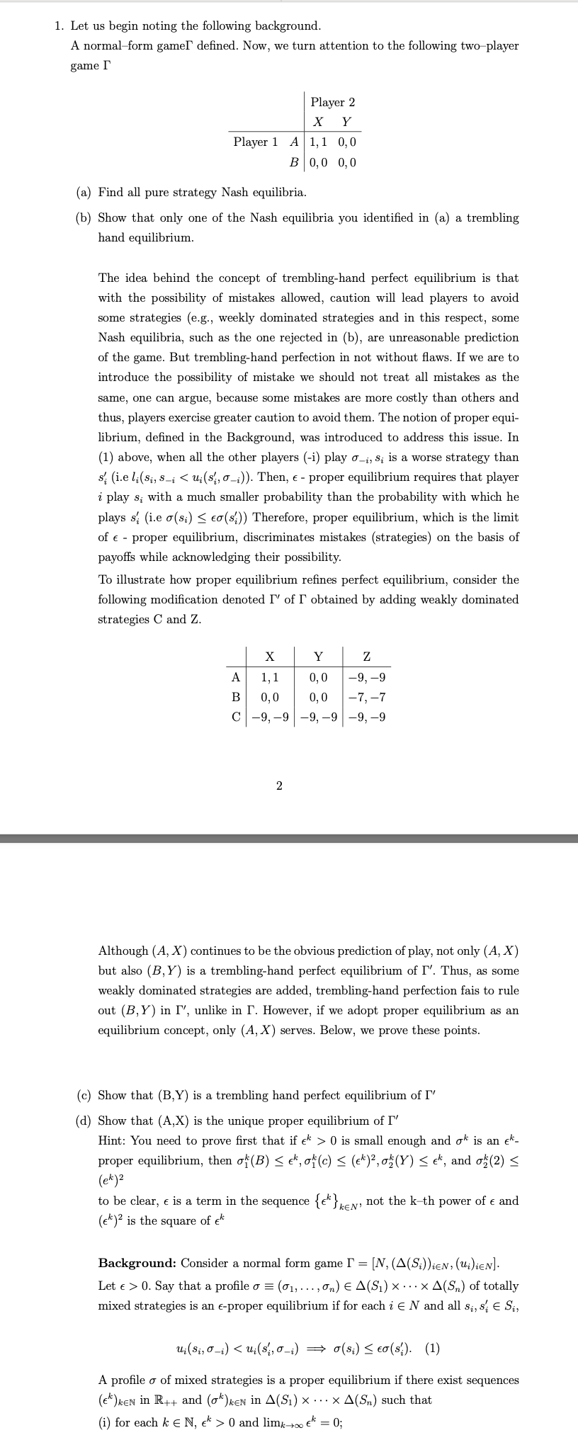 Solved Let us begin noting the following background.A | Chegg.com