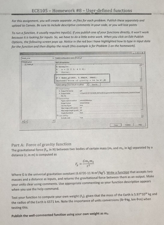 Solved ECE105-Homework #8-User-defined functions For this | Chegg.com