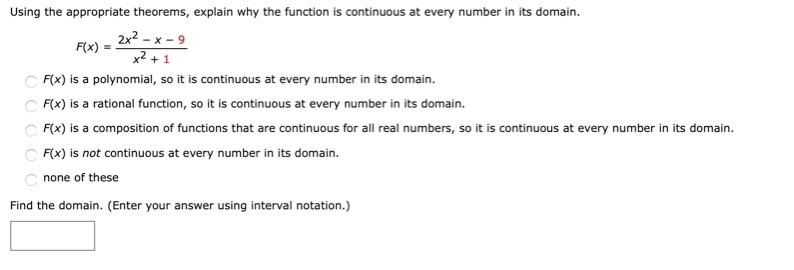 Solved Using the appropriate theorems, explain why the | Chegg.com