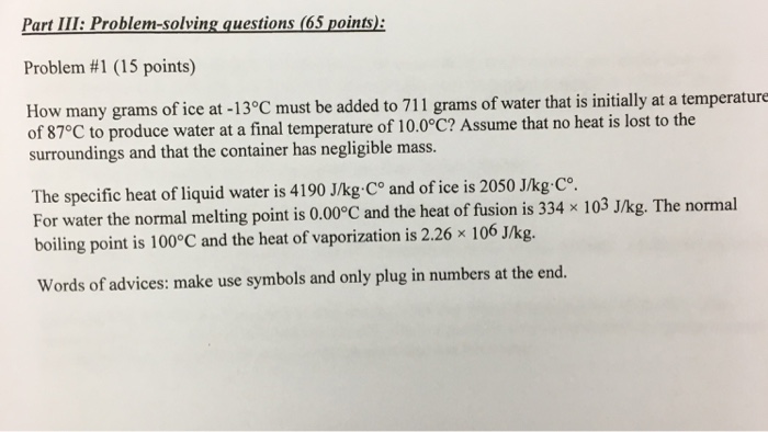 Solved How many grams of ice at -13 degree C must be added | Chegg.com