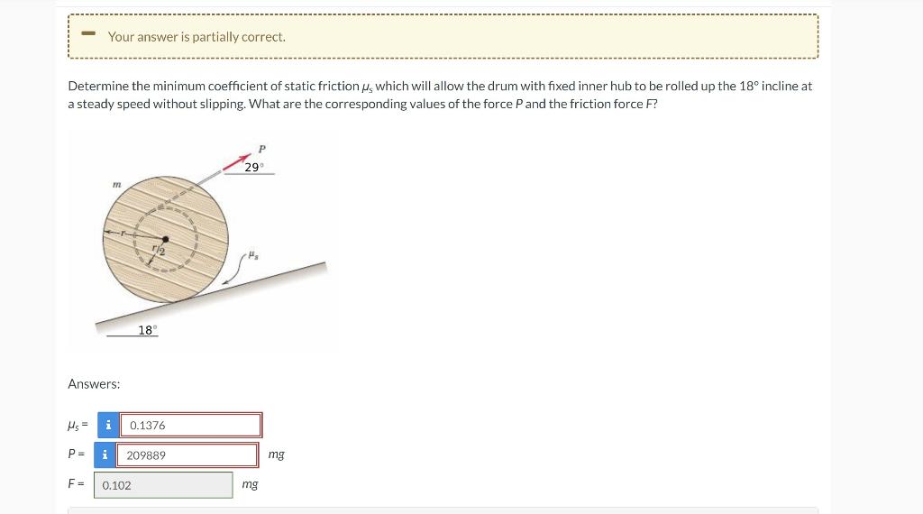 Solved Determine the minimum coefficient of static friction | Chegg.com