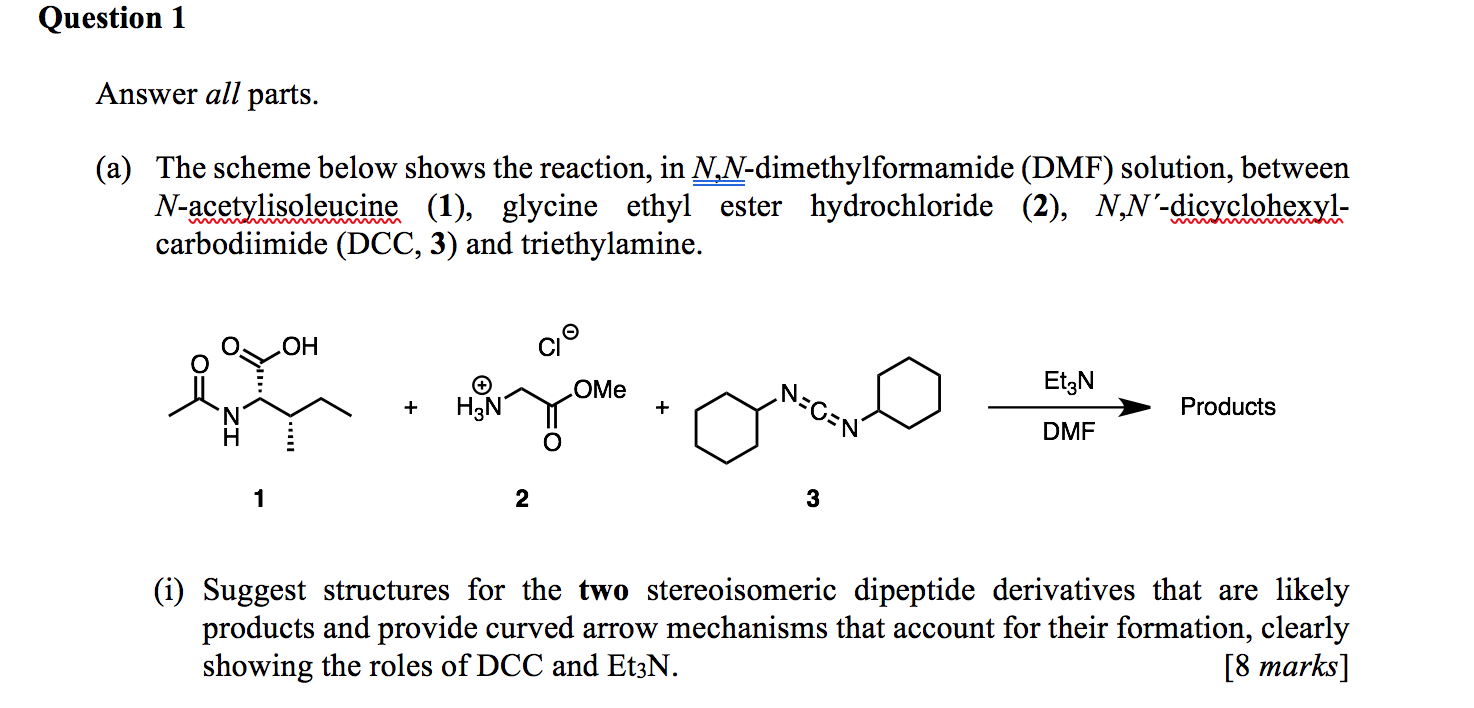 Solved Question 1 Answer all parts. (a) The scheme below | Chegg.com
