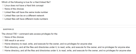 Solved Which of the following is true for a Hard linked fle? | Chegg.com
