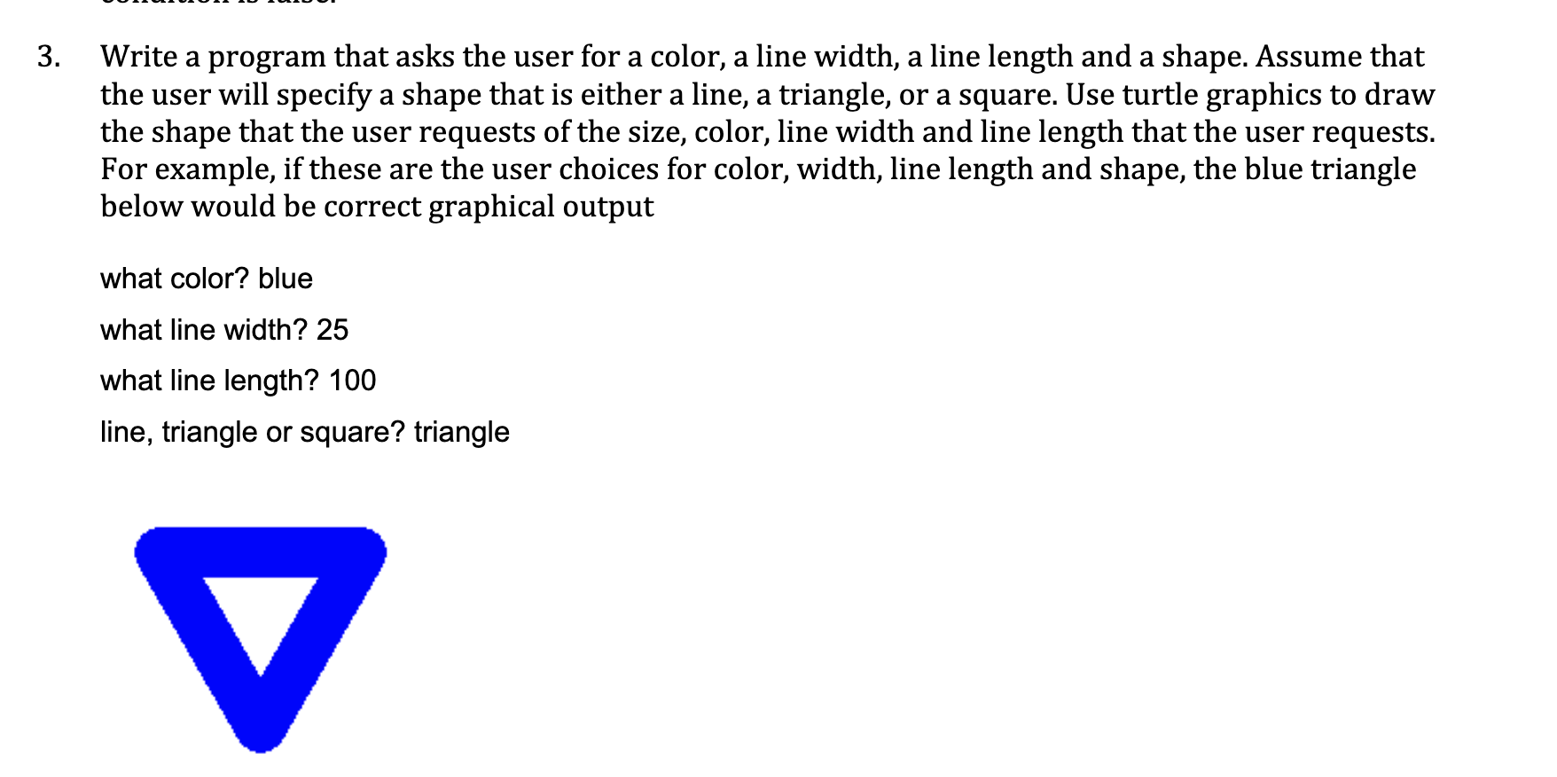 Solved Write a program that asks the user for a color, a | Chegg.com