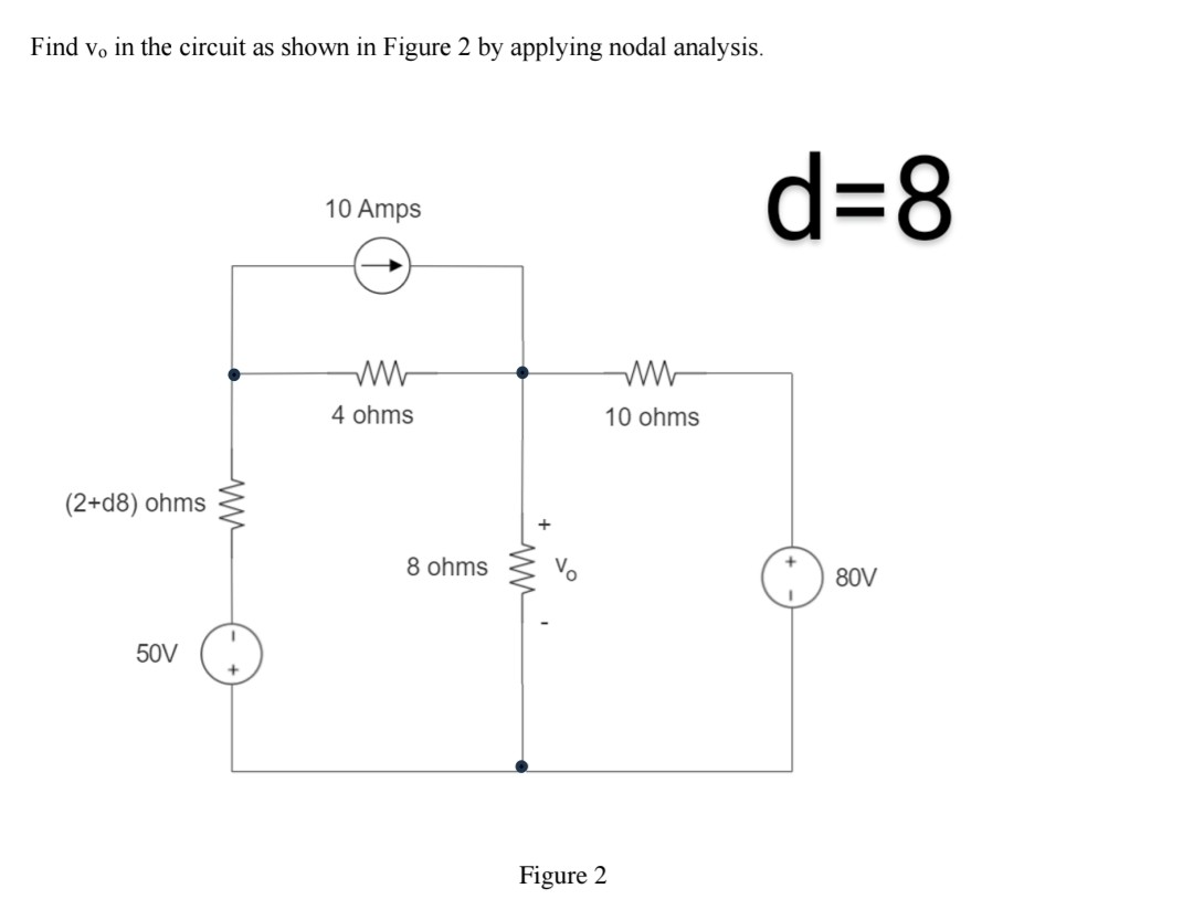 Solved Find \( \mathrm{v}_{\mathrm{o}} \) ﻿in the circuit as | Chegg.com