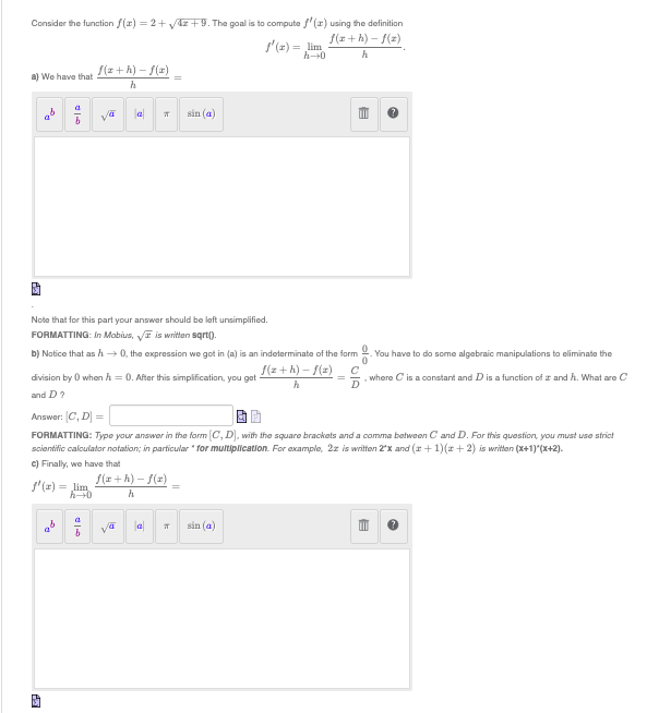 Consider the funation f(x)=2+4x+9. The goal is to | Chegg.com