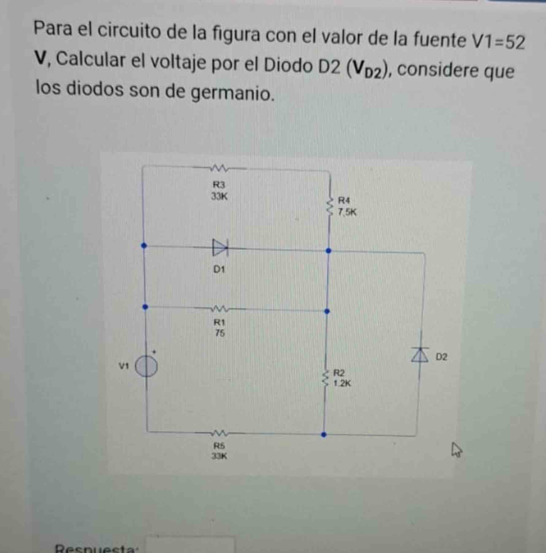 Solved Para el circuito de la figura con el valor de la | Chegg.com