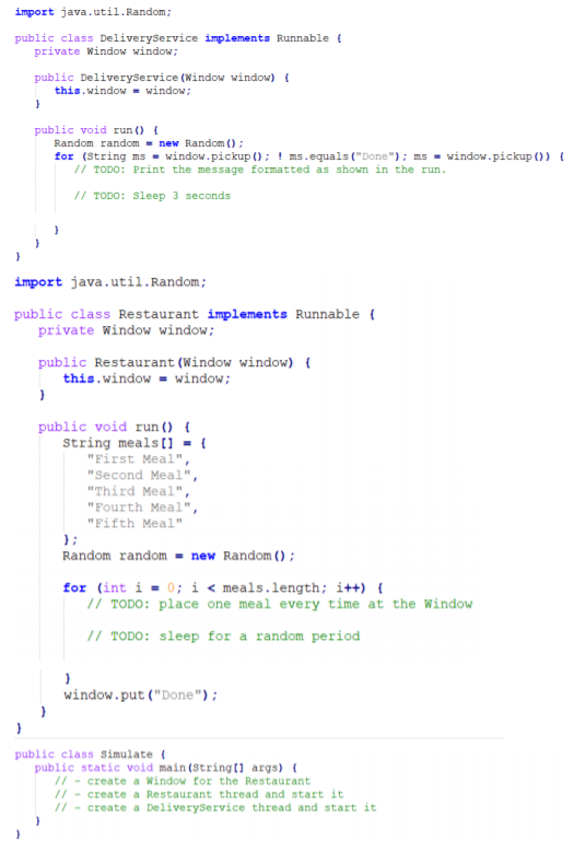 Solved Concurrency Aim: Threads often coordinate their | Chegg.com