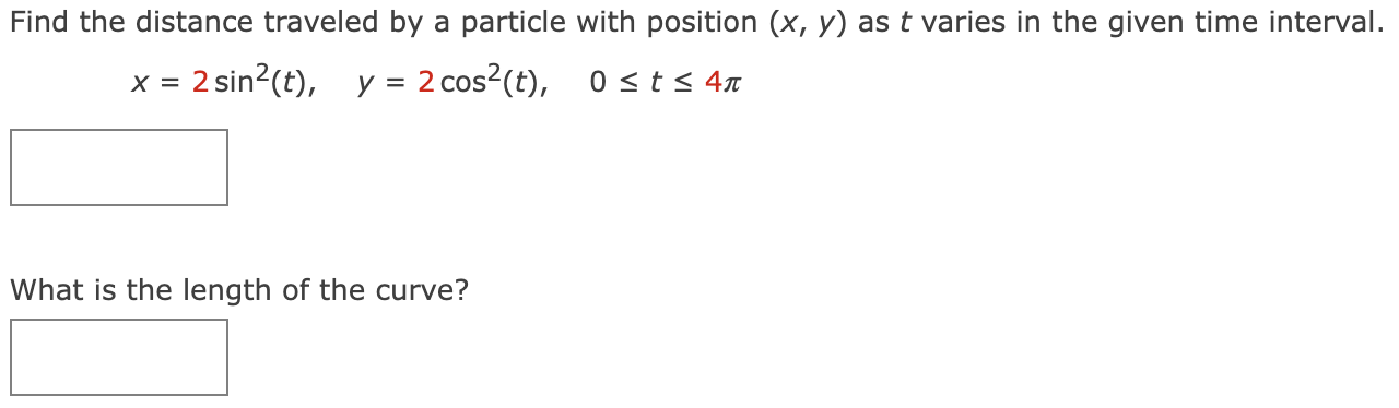 Solved Find the distance traveled by a particle with | Chegg.com
