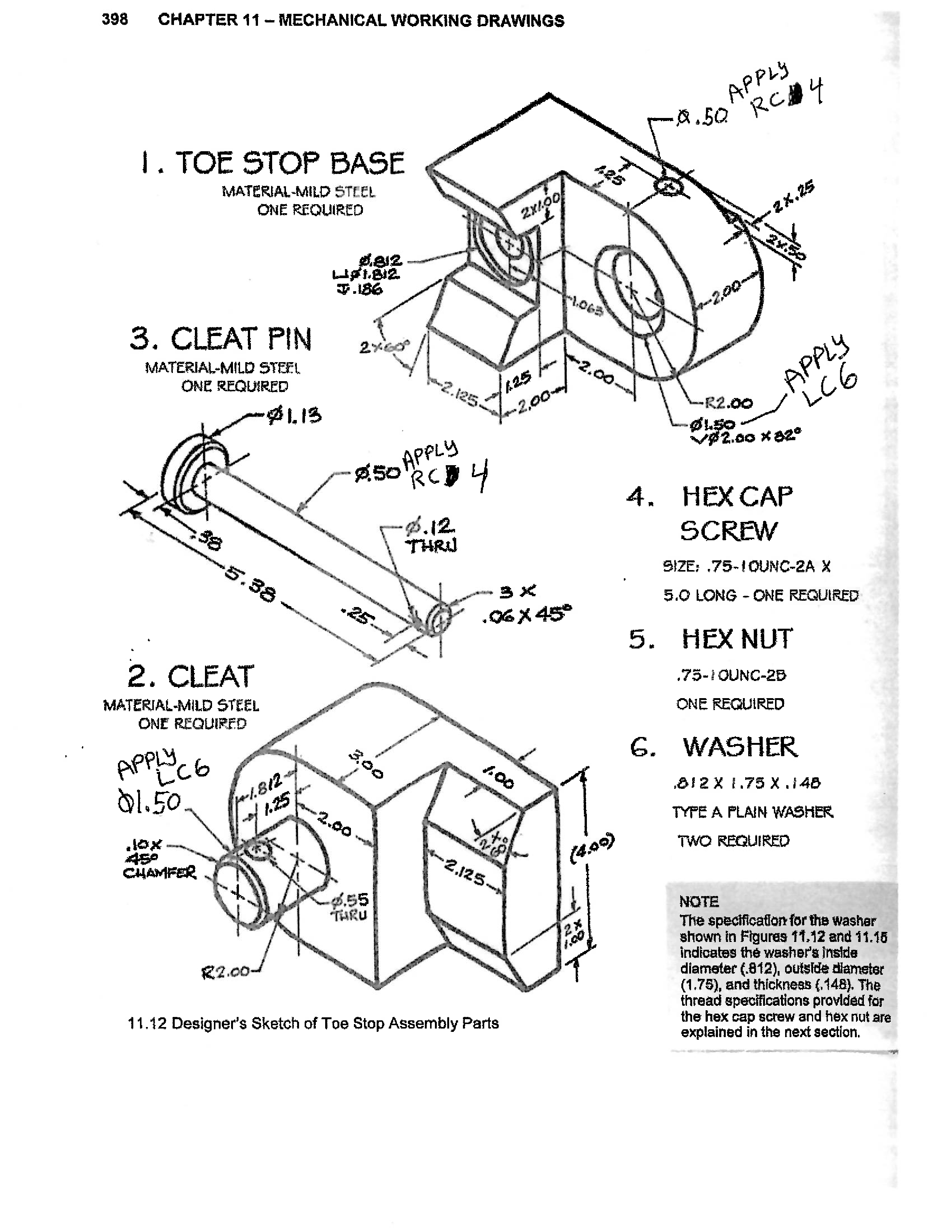 Solved Prepare a complete set of working drawings with | Chegg.com