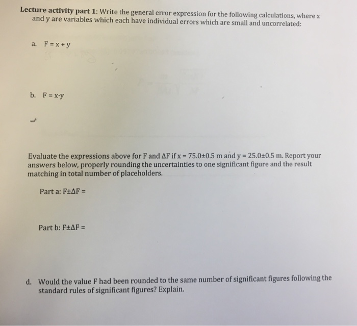 Solved Write the general error expression for the following | Chegg.com
