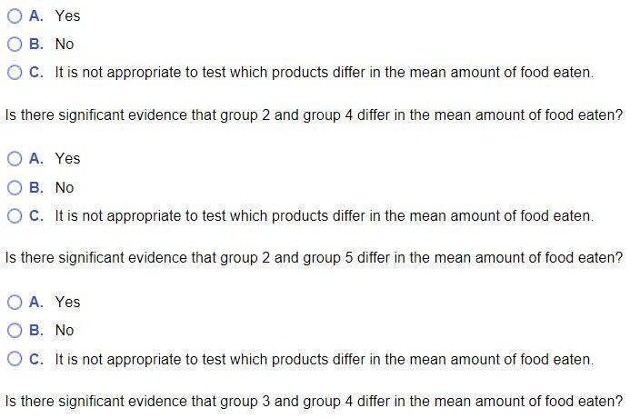 Solved pet food company conducted an experiment to compare | Chegg.com