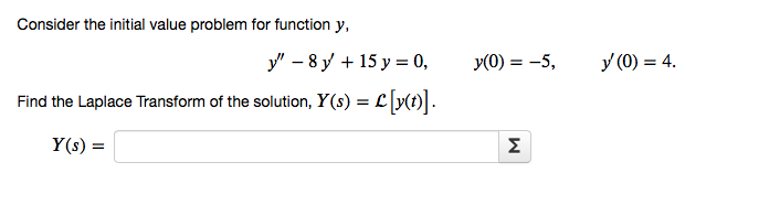 Solved Consider the initial value problem for function y, y" | Chegg.com