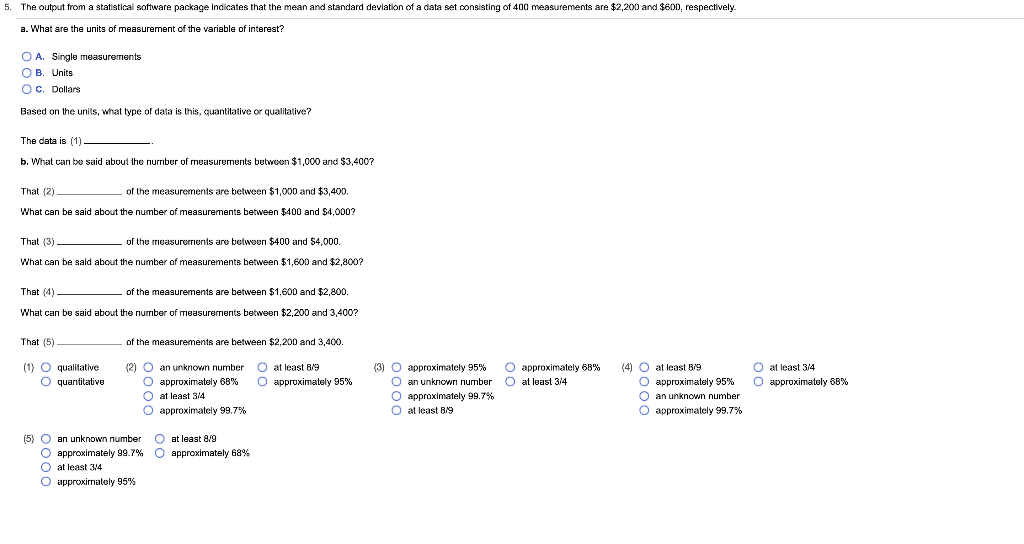 Solved The output from a statistical software package | Chegg.com