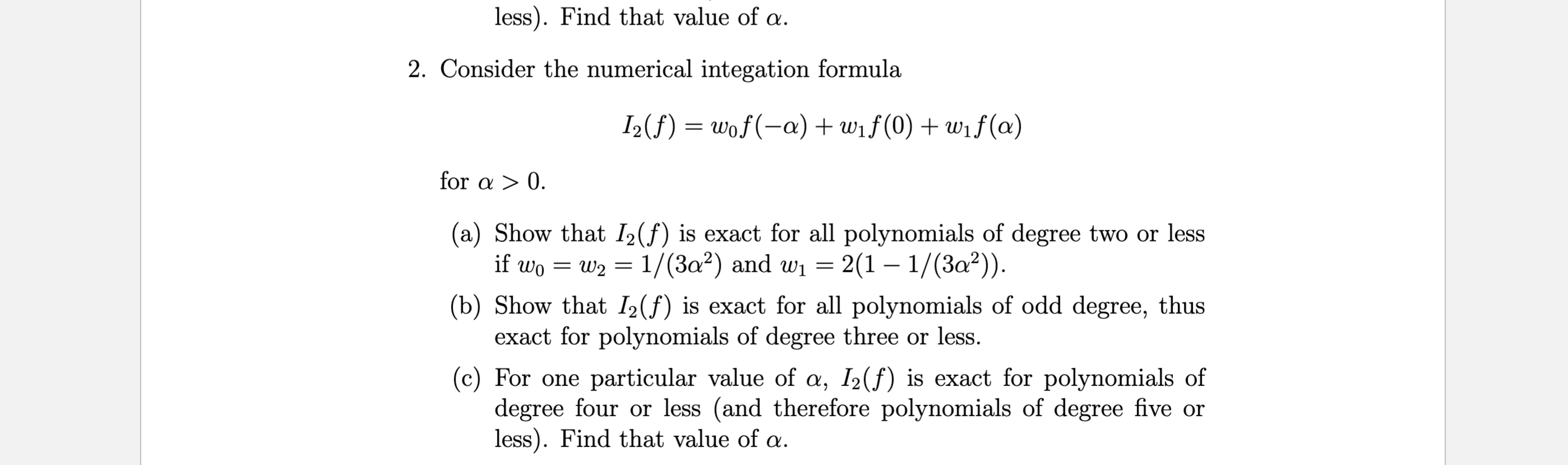 Solved For the first two problems, we wish to approximate | Chegg.com