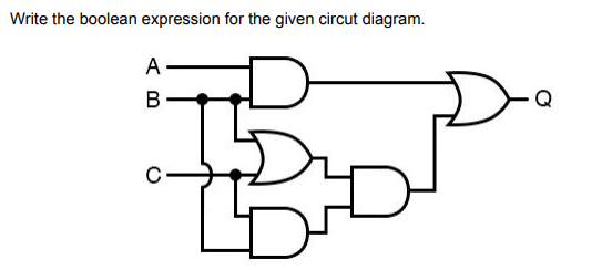 Solved Write the boolean expression for the given circut | Chegg.com