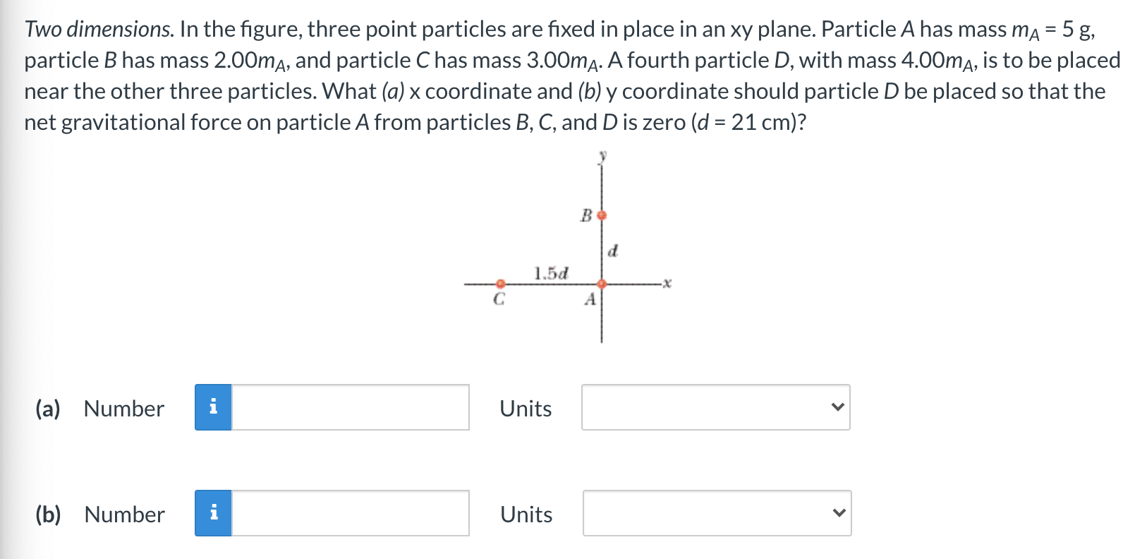 Solved Two dimensions. In the figure, three point particles | Chegg.com