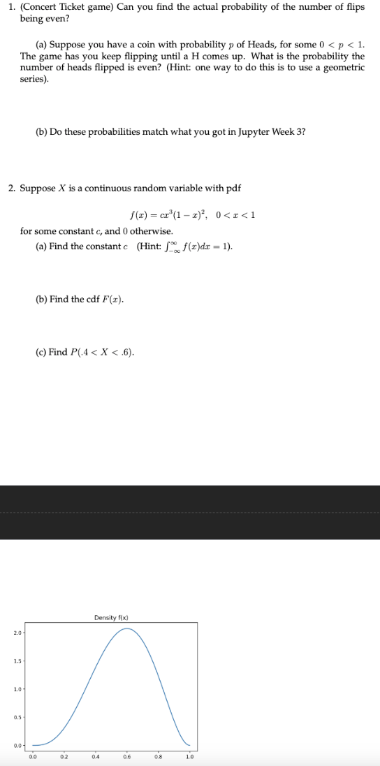 Solved Answer All the questions (Concert Ticket game) ﻿Can | Chegg.com