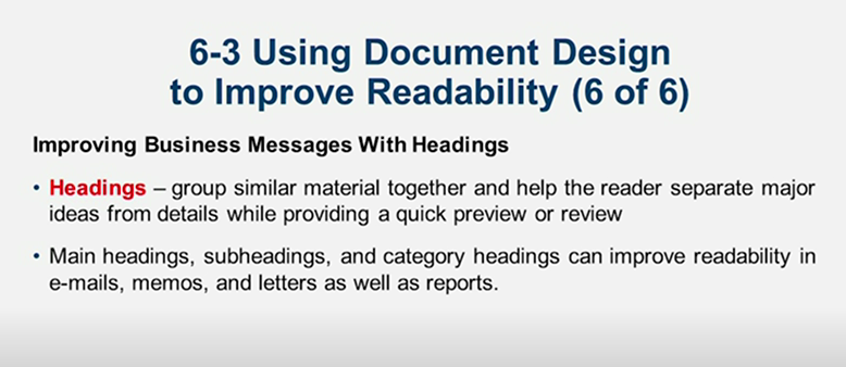Solved Learn It: Chapter 06 Revising Business Messages: In | Chegg.com