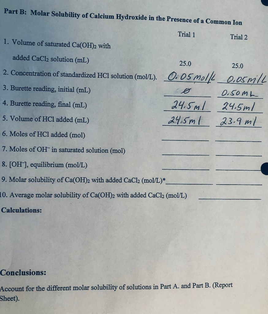 Calcium Hydroxide Solution