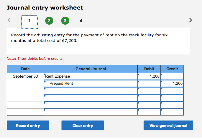 Solved Journal entry worksheet 2 4 Record the adjusting | Chegg.com