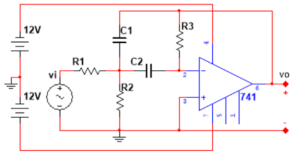 Solved For the circuit using amplifier 741 below: i) | Chegg.com