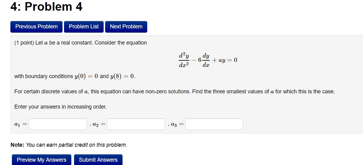 Solved 4: Problem 4 Previous Problem Problem List Next | Chegg.com