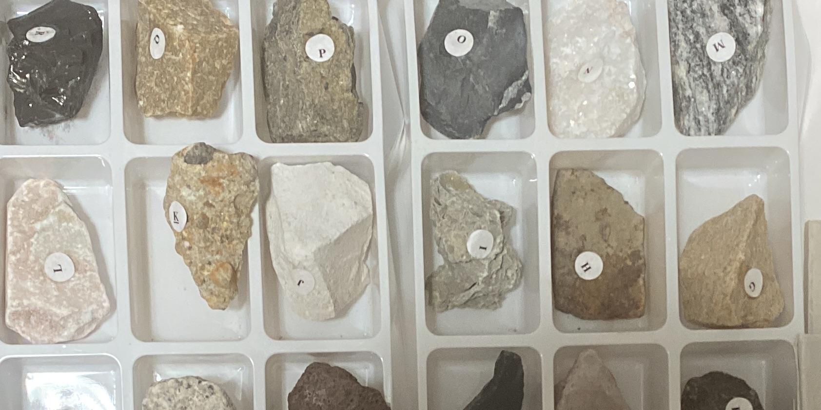 Solved Ques: Name the rocks sample labeled from G to L with | Chegg.com