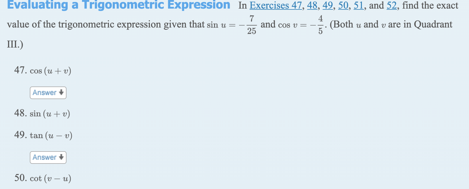 Solved Evaluating a Trigonometric Expression In Exercises | Chegg.com