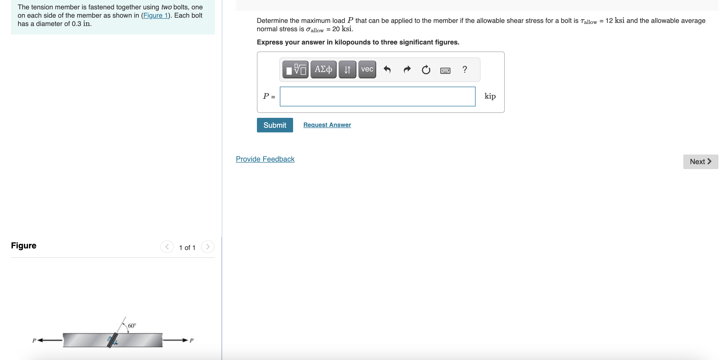 Solved Determine the maximum load P ﻿that can be applied to | Chegg.com