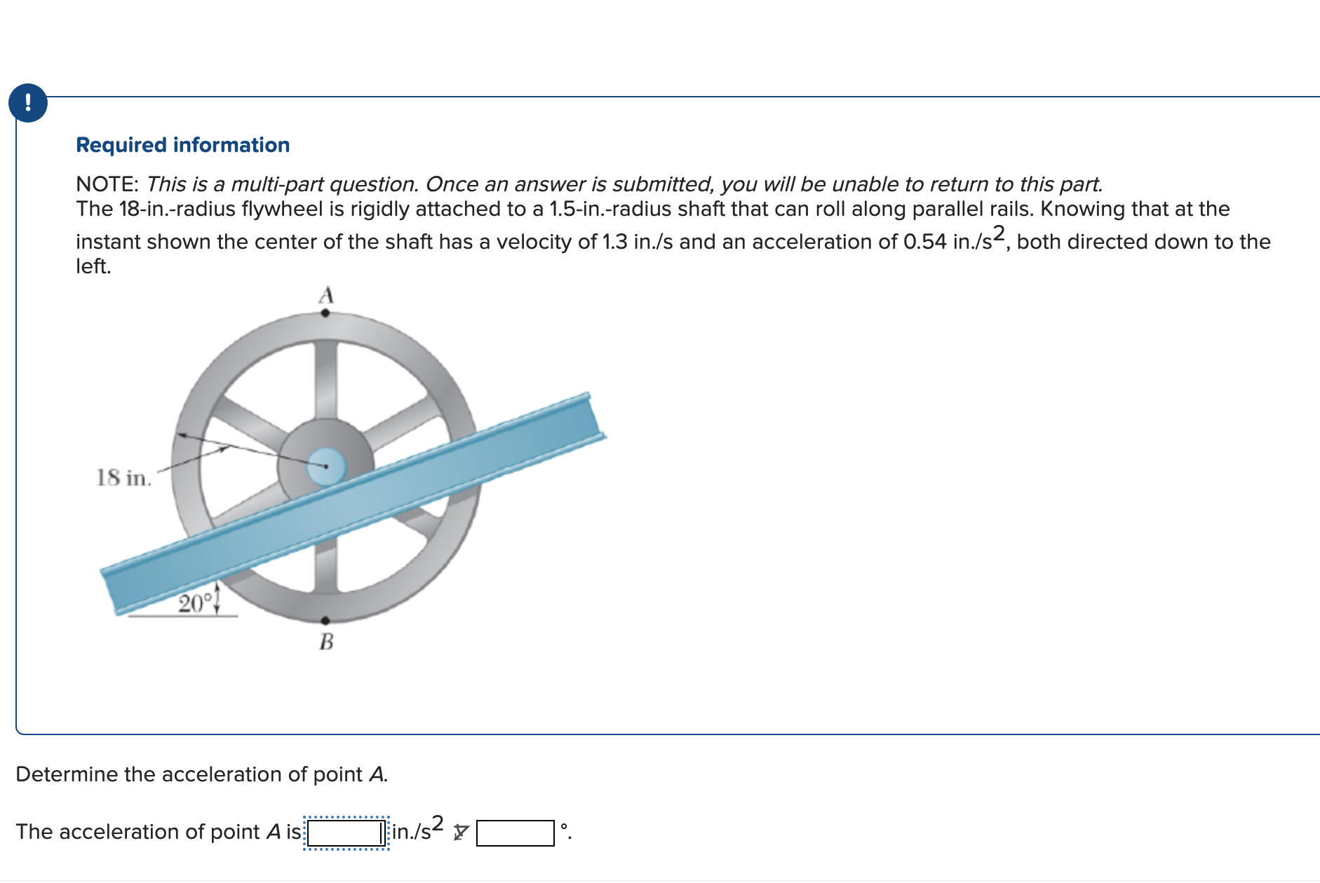 Solved Required information NOTE: This is a multi-part | Chegg.com