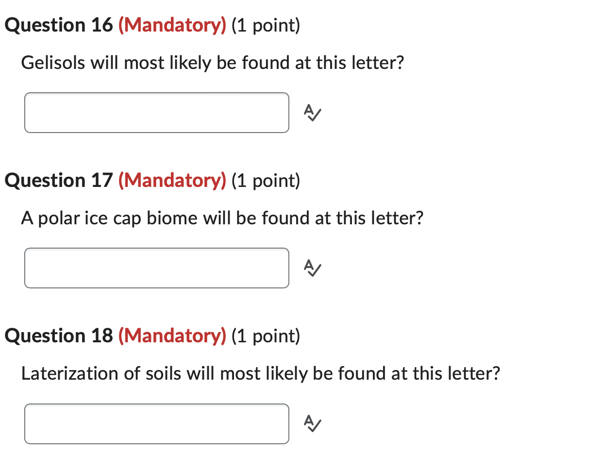Solved What letter represents a rift valley? 4 Question 2 | Chegg.com
