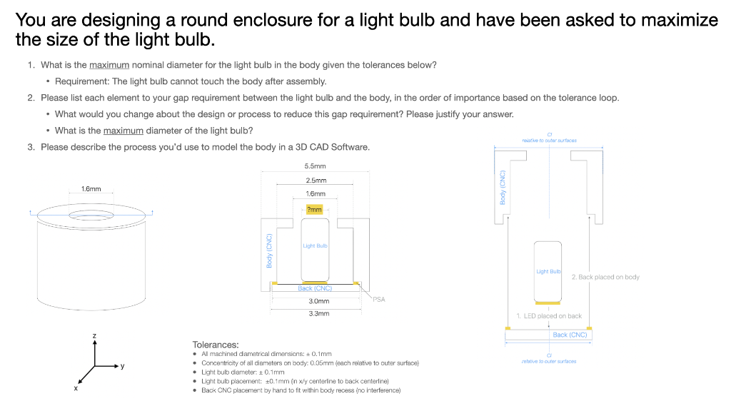 You are designing a round enclosure for a light bulb | Chegg.com